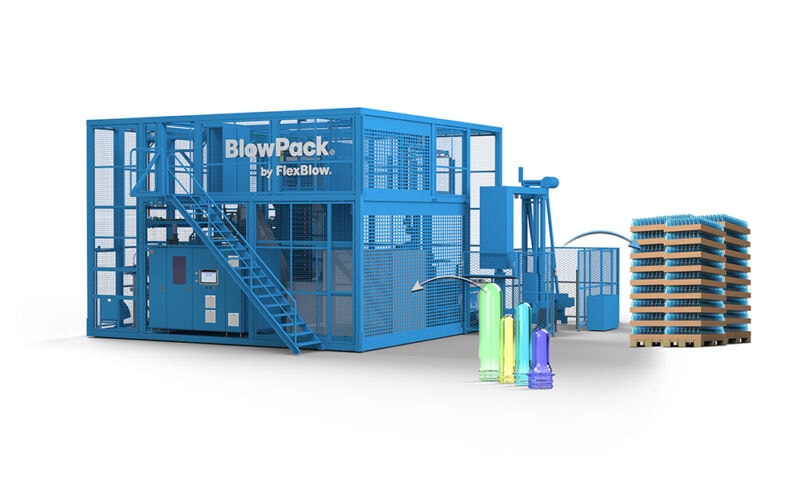 BlowPack - Integrated Blowing, Inspection & Palletizing from FlexBlow